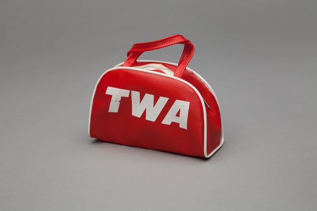 Objects | miniature airline bag: TWA (Trans World Airlines) | SFO Museum