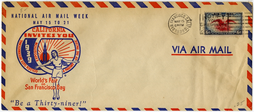 Objects | airmail flight cover: Golden Gate International Exposition ...