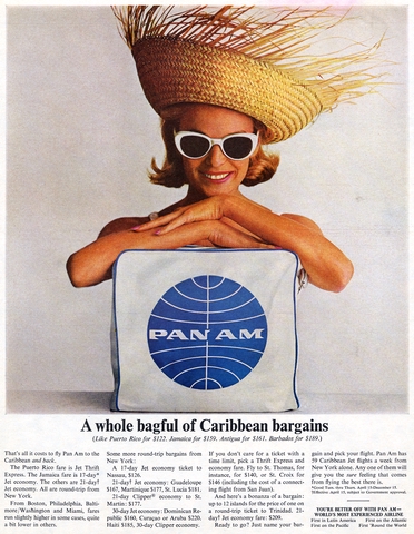 Objects | advertisement: Pan American World Airways | SFO Museum