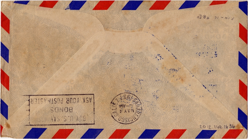 Objects | airmail flight cover: FAM-14, first scheduled airmail flight ...