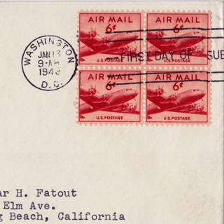 Objects | airmail flight cover: United States Air Mail | SFO Museum
