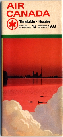 Objects | timetable: Air Canada | SFO Museum