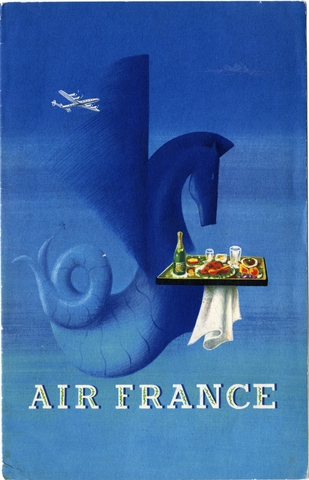 Objects | menu: Air France | SFO Museum