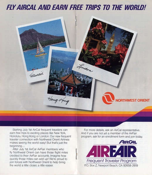 Images | timetable: AirCal | SFO Museum