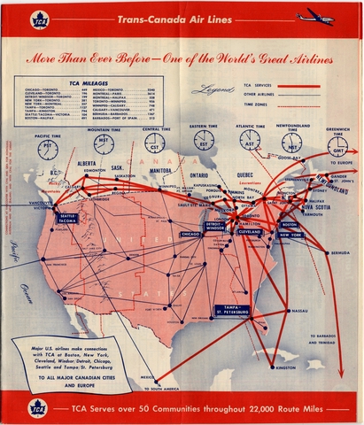 Images | timetable: Trans-Canada Air Lines (TCA) | SFO Museum