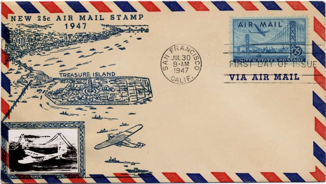 Objects | airmail flight cover: United States Air Mail, Pan American ...