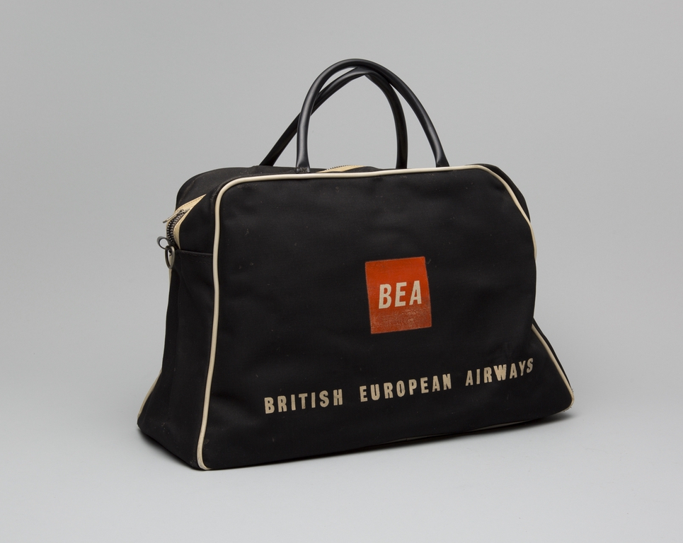 Objects | airline bag: (BEA) British European Airways | SFO Museum