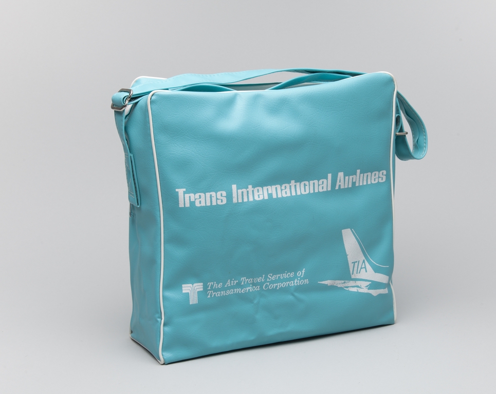 Objects | airline bag: Trans International Airlines | SFO Museum