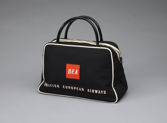 Objects | airline bag: (BEA) British European Airways | SFO Museum
