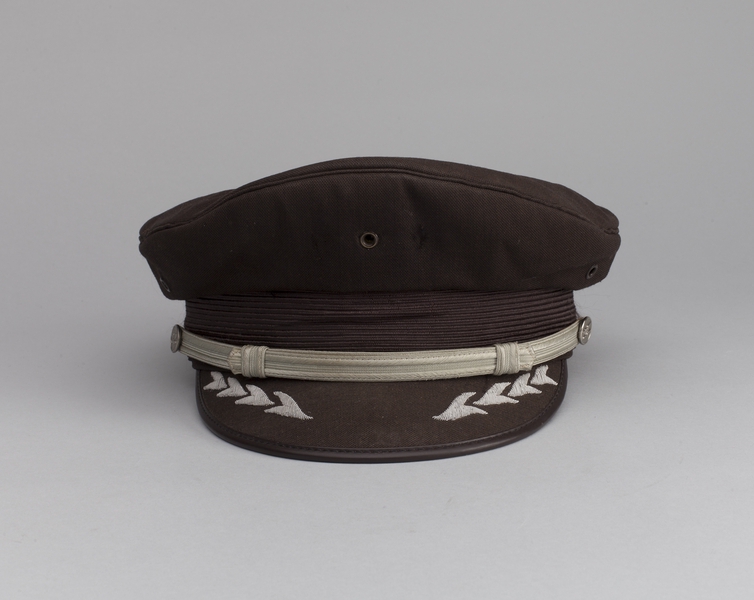 Objects | flight officer cap: Hughes Airwest | SFO Museum