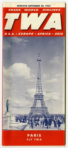 Objects | timetable: Trans World Airlines (TWA) | SFO Museum