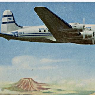 Objects | postcard: Pan American World Airways, Boeing 314 Clipper | SFO Museum