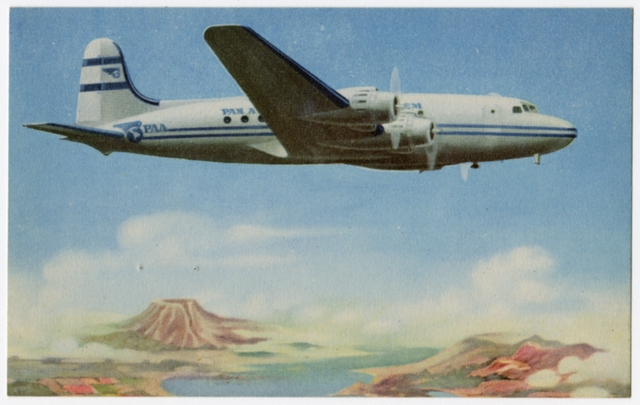 Objects | postcard: Pan American World Airways, Boeing 314 Clipper ...