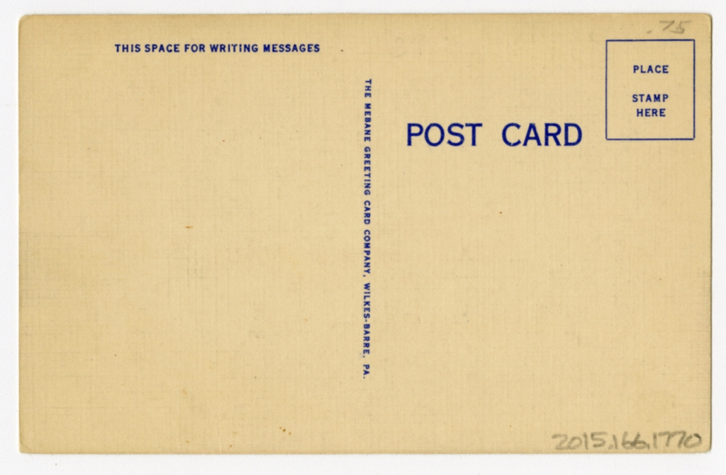 Objects | postcard: Douglas DC-3, Allentown-Bethlehem-Easton Airport | SFO Museum