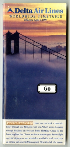 Objects | timetable: Delta Air Lines | SFO Museum