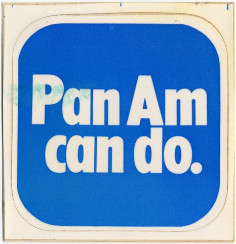 Objects | luggage label: Pan American World Airways | SFO Museum