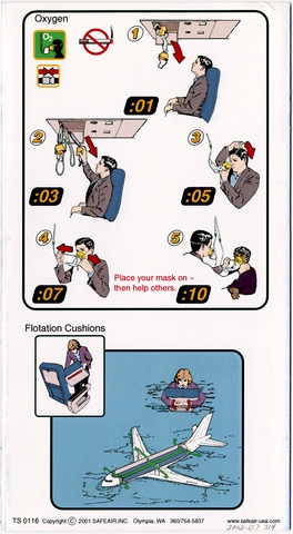 Images | safety information card: Frontier Airlines, Airbus A319 | SFO ...
