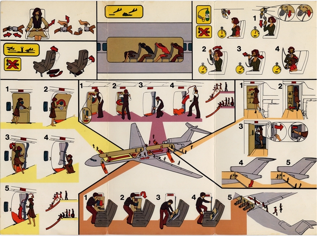 Images | safety information card: Pan American World Airways, Boeing ...