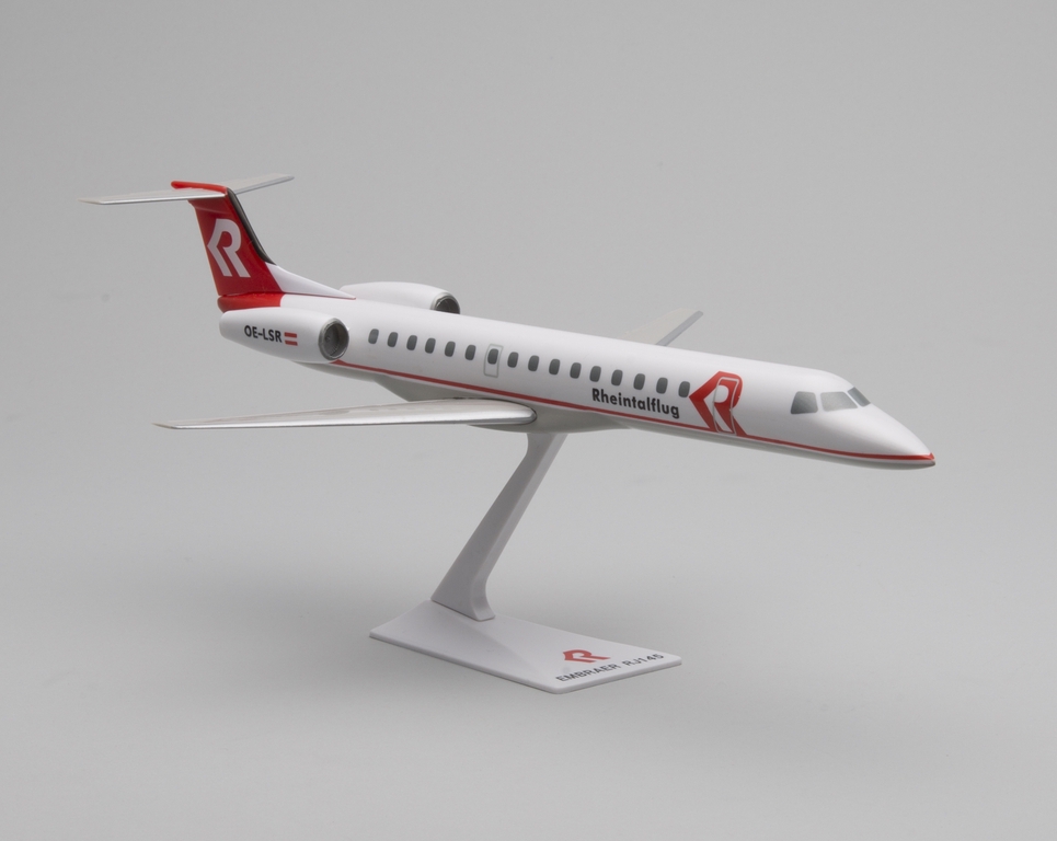 Objects | model airplane: Rheintalflug Embraer RJ145 | SFO Museum