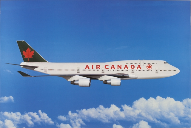Objects | poster: Air Canada, Boeing 747-400 | SFO Museum
