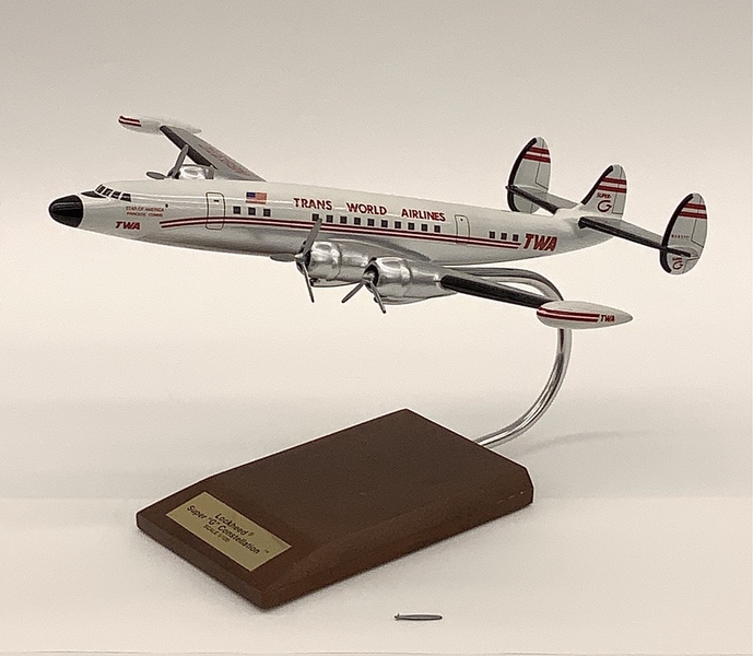 Objects | model airplane: TWA (Trans World Airlines), Lockheed L-1049G ...