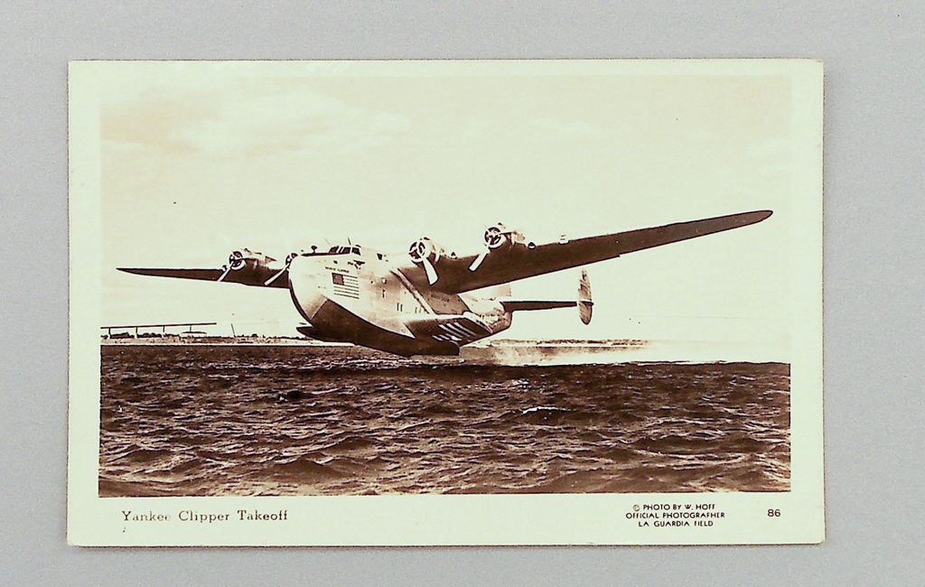 Objects | postcard: Pan American Airways, Boeing 314 Yankee Clipper ...