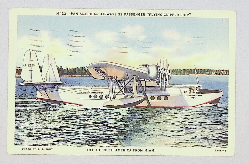 Objects | postcard: Pan American Airways, Sikorsky S-42 West Indies ...