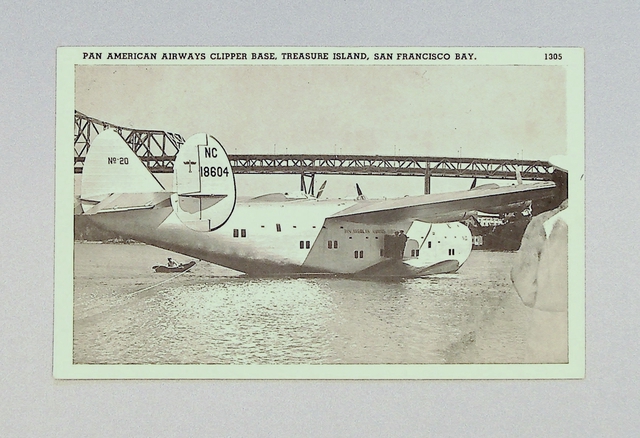 Objects | postcard: Pan American Airways, Boeing 314 Atlantic Clipper ...
