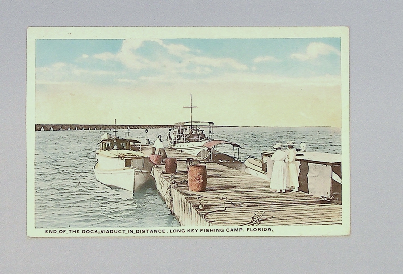 Objects | postcard: Long Key Fishing Camp | SFO Museum