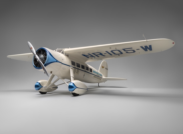 Objects | model airplane: Lockheed Model 5B Vega "Winnie Mae" | SFO Museum